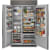 KitchenAid KBSN708MPA 48 Inch Built-In Side-by-Side Refrigerator with ...