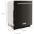 KitchenAid KDTE204KBS 24 Inch Fully Integrated Dishwasher with 13 Place ...