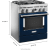 KitchenAid KFDC500JIB 30 Inch Freestanding Dual Fuel Smart Range with 4 ...