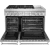 KitchenAid KFDC558JSS 48 Freestanding Dual Fuel Smart Range with 6 ...