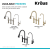 Kraus KPF3121FF102MB Transitional Bridge Pull-Down Kitchen Faucet with ...