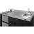 Summit CK54SINKR 54 Inch All-In-One Kitchenette with 2-Door ...
