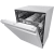 LG LDF5545ST 24 Inch Full Console Built-In Dishwasher with 15 Place ...