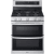 LG LDGL6924S 30 Inch Double Gas Oven Range with 5 Sealed Burners, 6.9 cu. ft. Total Capacity ...