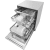 LG LDP6797ST 24 Inch Fully Integrated QuadWash™ Smart Dishwasher with ...