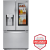 LG LFXC22596S 36 Inch Smart Counter Depth French Door Refrigerator with ...