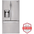 LG LFXS28566S 36 Inch French Door Smart Refrigerator with 27.7 Cu. Ft ...