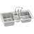 Elkay LGR4322C4 43 Inch Top Mount Triple Bowl Stainless Steel Sink ...