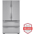 LG LMWS27626S 36 Inch 4 Door French Door Refrigerator with 26.9 Cu. Ft ...