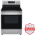 LG LREL6321S 30 Inch Electric Smart Range with 5 Radiant Elements, 6.3 ...
