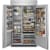 KitchenAid KBSN708MPS 48 Inch Built-In Side-by-Side Refrigerator with ...