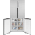 Haier QHE16HYPFS 33 Inch Quad Door Counter Depth Refrigerator with 16.4 ...