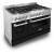 ZLINE RABLM48 48 Inch Freestanding Professional Dual Fuel Range with 6 ...