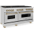 ZLINE RAZ60CB 60 Inch Freestanding Dual Fuel Range with 8 Italian ...