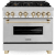 ZLINE RAZ36G 36 Inch Freestanding Dual Fuel Range with 6 Sealed Burners ...