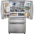 Samsung RF24R7201SR 36 Inch Counter Depth 4 Door French Door ...