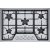 Thermador SGS305TS Gas Cooktop with 5 Sealed Burners, Continuous Grates ...