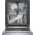 Bosch SHE41CM5N 24 Inch Full Console Built-In Smart Dishwasher with 12 ...