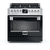 Fulgor Milano F6PDF366S1 36 Inch Freestanding Dual Fuel Range with Four ...