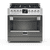 Fulgor Milano F6PDF366S1 36 Inch Freestanding Dual Fuel Range with Four ...
