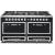 Viking TVDR6608BGB 66 Inch Dual Fuel Range with Eight High-Performance ...