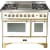 Ilve UMD1006DMPB 40 Inch Freestanding Dual-Fuel Range with 6 Sealed ...