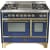 Ilve UMD1006DMPBL 40 Inch Freestanding Dual-Fuel Range with 6 Sealed ...