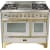 Ilve UMD1006DMPI 40 Inch Freestanding Dual-Fuel Range with 6 Sealed ...