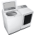 Samsung SAWADRGW54001 Side-by-Side Washer & Dryer Set with Top Load ...
