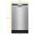 Whirlpool WDPS5118PM 18 Inch Full Console Dishwasher with 8 Place ...