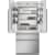Monogram ZIP364NBVII 36 Inch Panel Ready Built-In 4-Door French Door ...