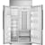 Monogram ZISB480DNII 48 Inch Counter Depth Built-In Side by Side Smart ...
