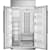 Monogram ZISS420NNSS 42 Inch Counter Depth Built-In Side by Side Smart ...