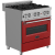 ZLINE RASRG30 30 Inch Professional Dual Fuel Range with 4 Italian ...