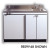 Acme RES Compact Kitchen with Sink, Compact Refrigerator and Optional ...