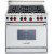 Wolf R366 36 Inch Pro-Style Gas Range with 6 Dual Brass Open Burners, 5 ...