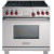 Wolf DF366 36 Inch Pro-Style Dual-Fuel Range with 5.4 cu. ft. Dual ...