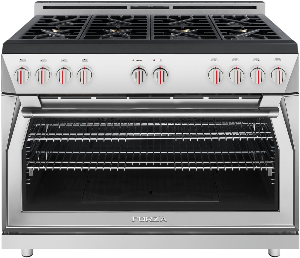 Forza FR488GN 48 Inch Freestanding Professional Gas Range with 8 Sealed ...