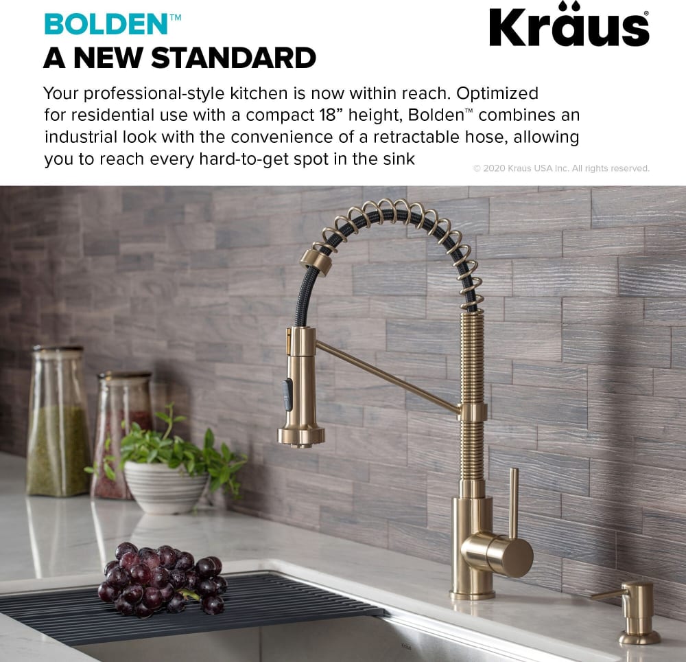 Kraus KPF1610SFACB Single Handle Pull Down Commercial Style Kitchen ...
