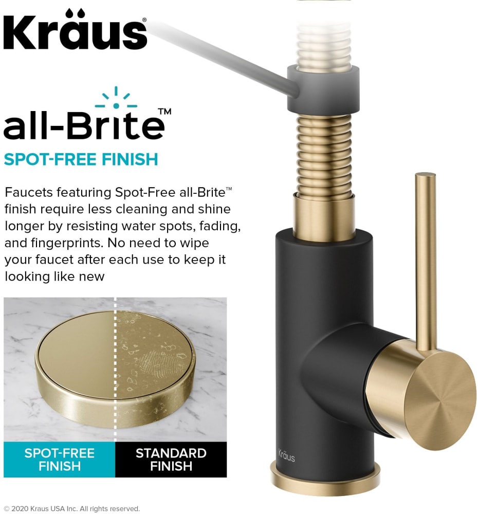 Kraus KPF1610SFACBMB Single Handle Pull Down Commercial Style Kitchen ...