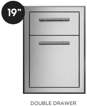 XO XOG19DRAWER 19 Inch Pro-Grade Luxury Double Drawer with Convenient ...