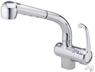Hamat 32811ST Single Lever Pull-Out Kitchen Faucet with 9-3/10 Inch ...