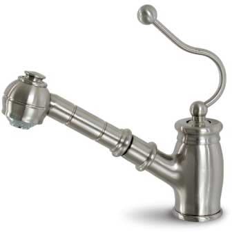 Hamat 33174ST Single Lever Pull-Out Kitchen Faucet with 8-3/5 Inch ...