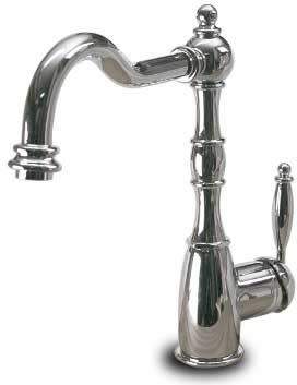 Hamat 33181PC Single Lever Cast Spout Kitchen Faucet with 9 Inch Faucet ...