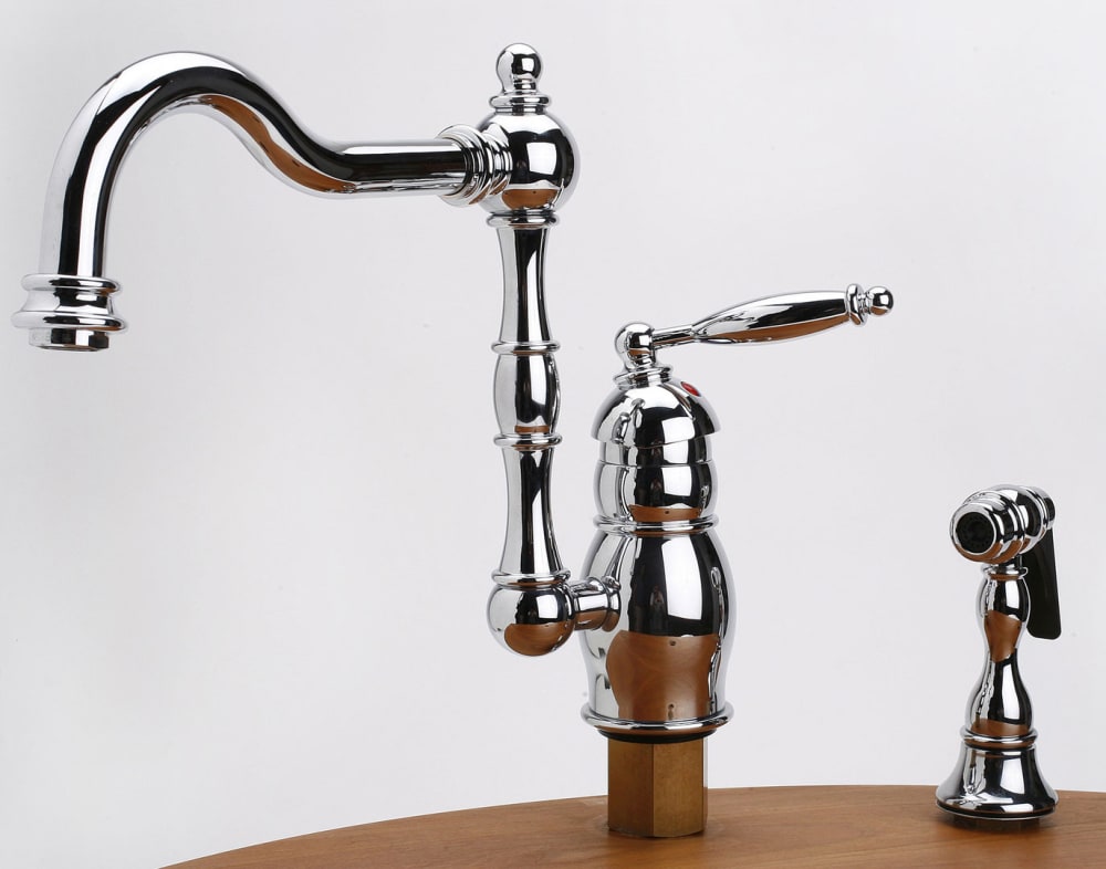 Hamat 33192BZ Single Lever Cast Spout Kitchen Faucet with 9 Inch Faucet ...