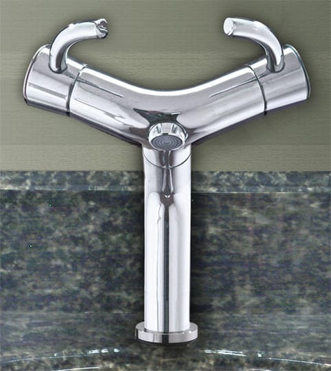 Hamat 34340SN Double Lever Lavatory Faucet with 3-3/4 Inch Faucet Reach ...