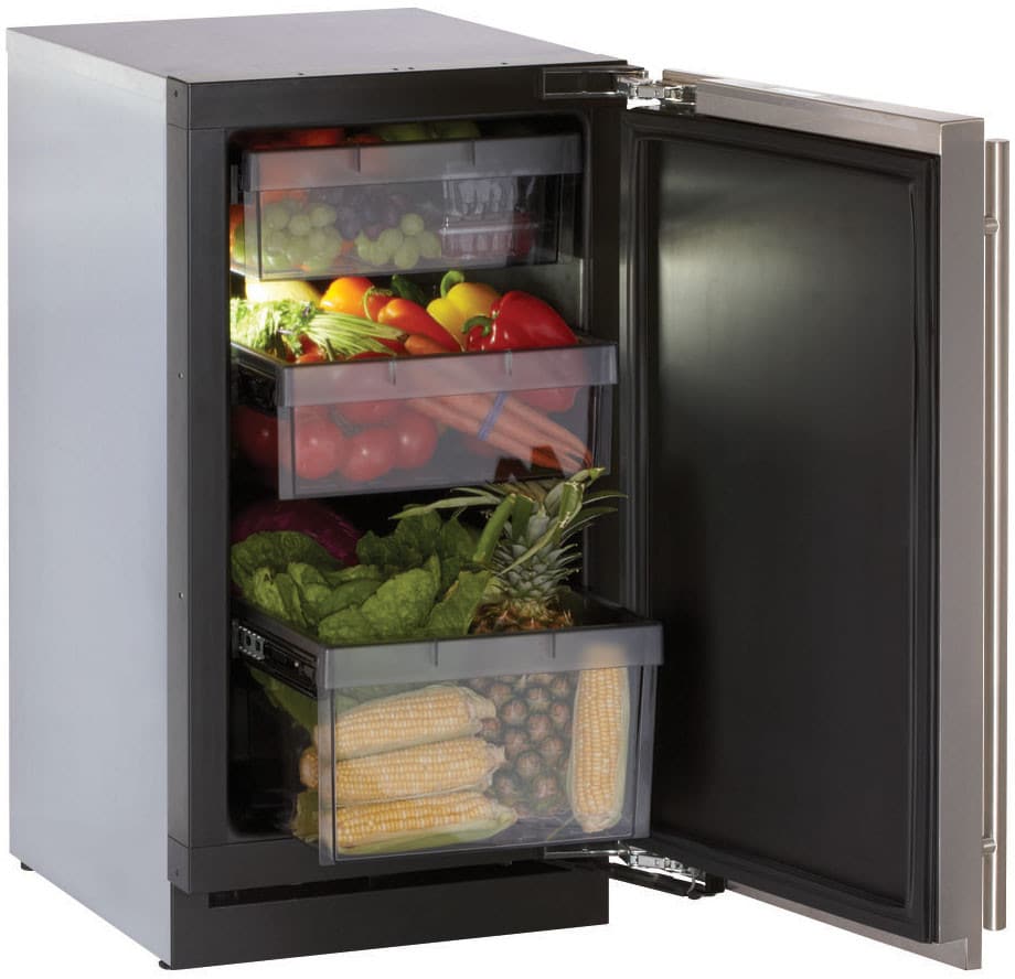 U-Line U3018RFS01 18 Inch Undercounter All-Refrigerator with 3.4 cu. ft ...