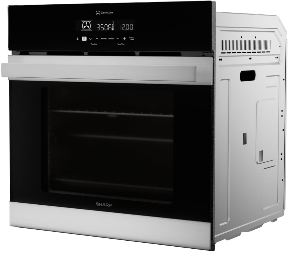 Sharp SWA2450GS 24 Inch Single Electric Wall Oven with 2.5 cu. ft. True ...