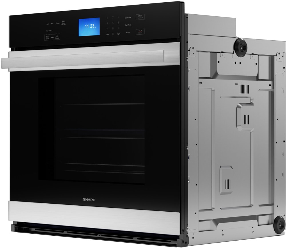 Sharp SWA3062GS 30 Inch Single Electric Wall Oven with 5.0 cu. ft. True ...