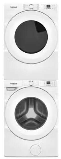 whirlpool washer and dryer stackable